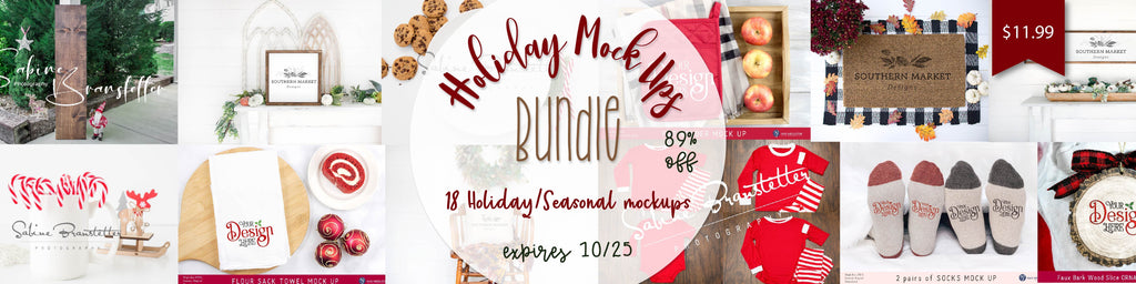 Holiday Mock Ups Bundle - So Fontsy