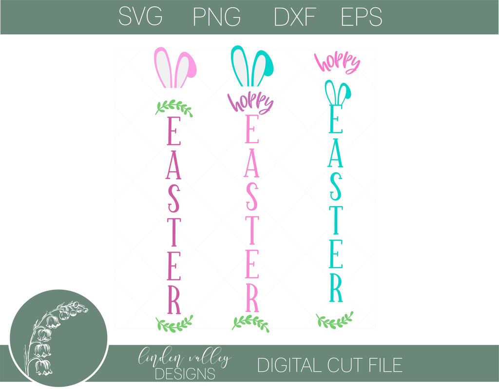 Hoppy Easter Mini Bundle Porch Signs SVG|Easter Mini Bundle - So Fontsy