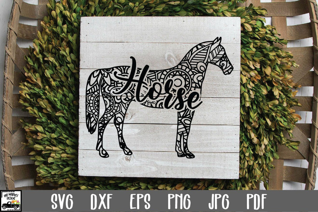 Horse SVG File - Horse Mandala SVG - So Fontsy