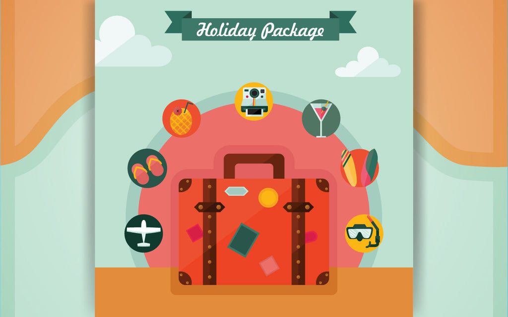 How to pack your suitcase infographics, vector illustration - So Fontsy