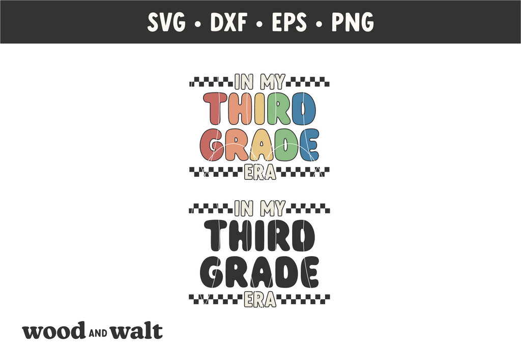 In My Third Grade Era SVG | Retro Back To School SVG - So Fontsy