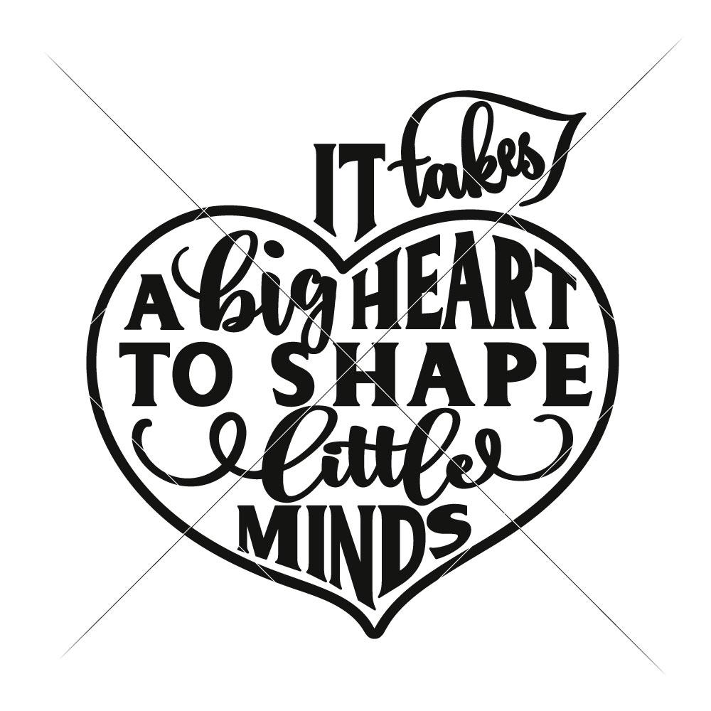It takes a big Heart - School Teacher - So Fontsy