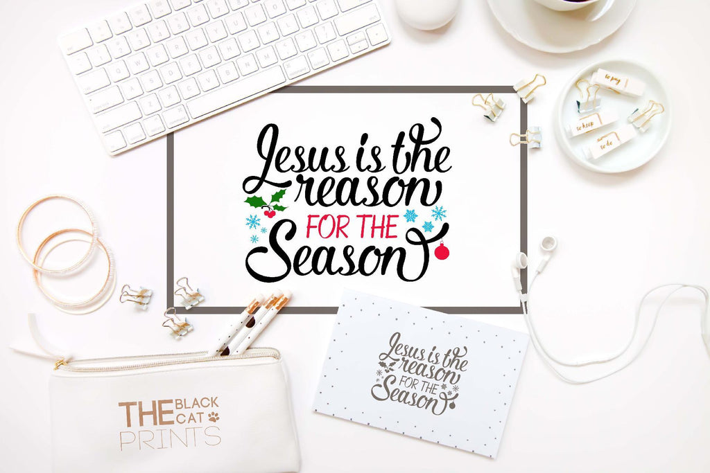 Jesus is the reason for the season | Christmas cut file - So Fontsy
