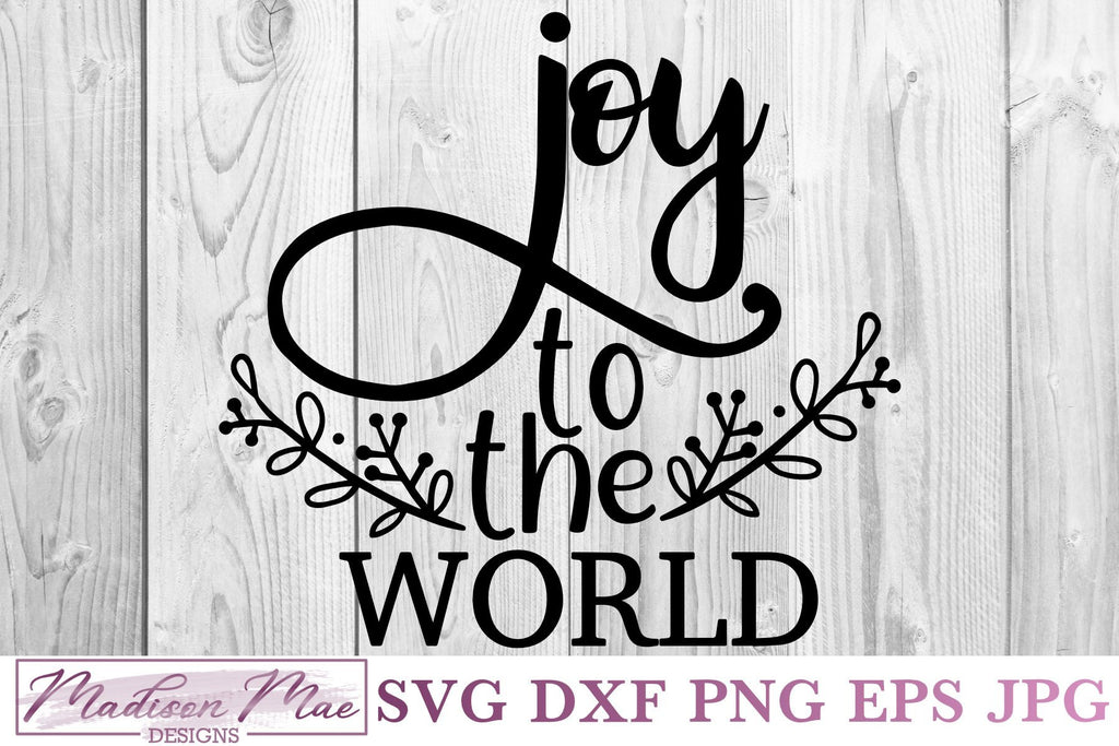 Joy To The World, Christmas Ornament SVG - So Fontsy