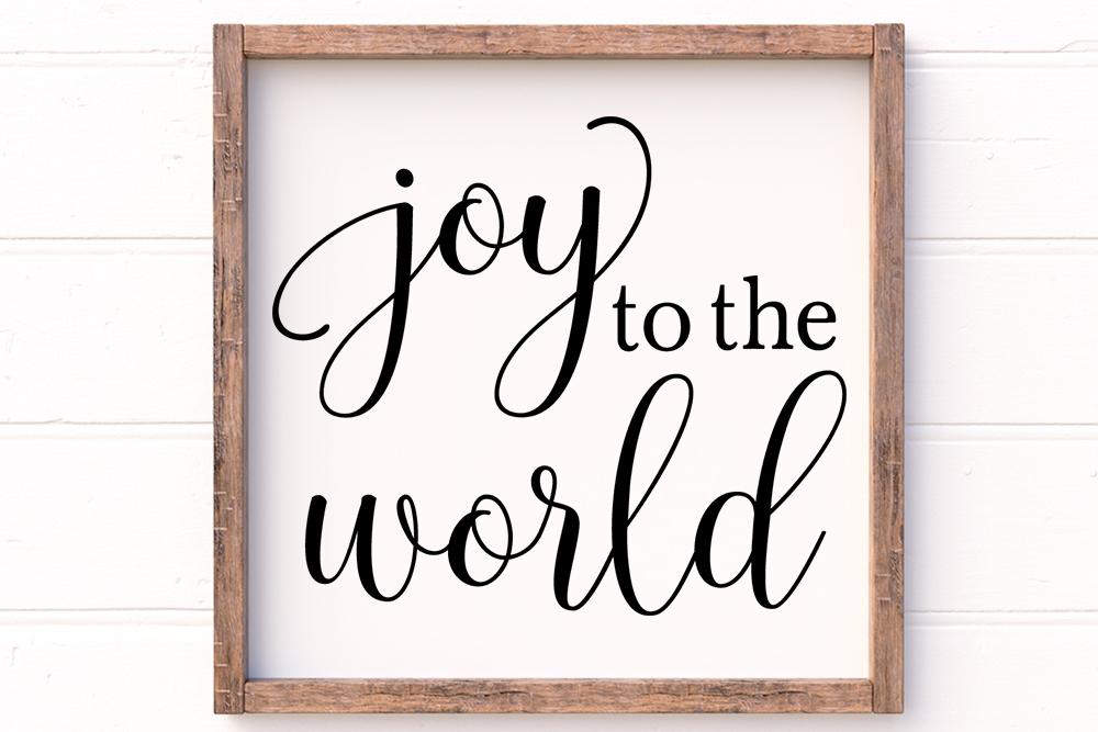 Joy To The World - Christmas SVG - So Fontsy