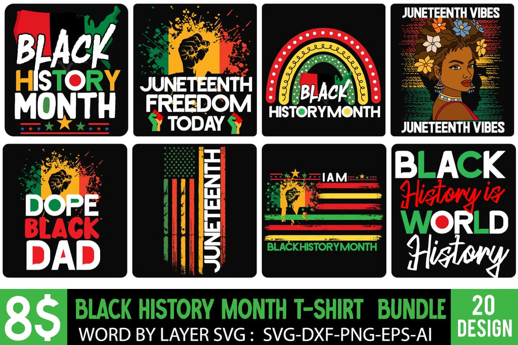 Juneteenth SVG Bundle,Juneteenth Tshirt Design ,Juneteenth Quotes SVG ...