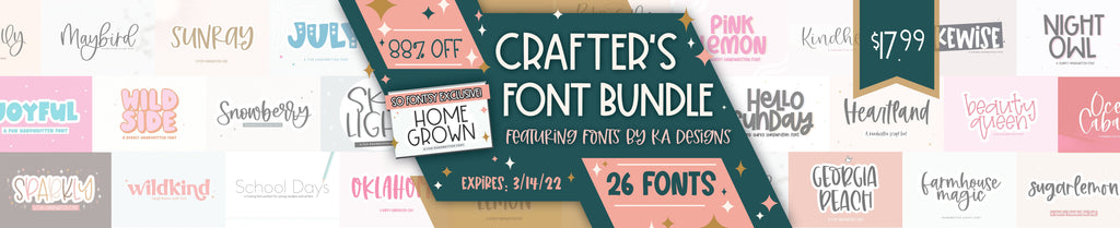 KA Designs Font Bundle - So Fontsy
