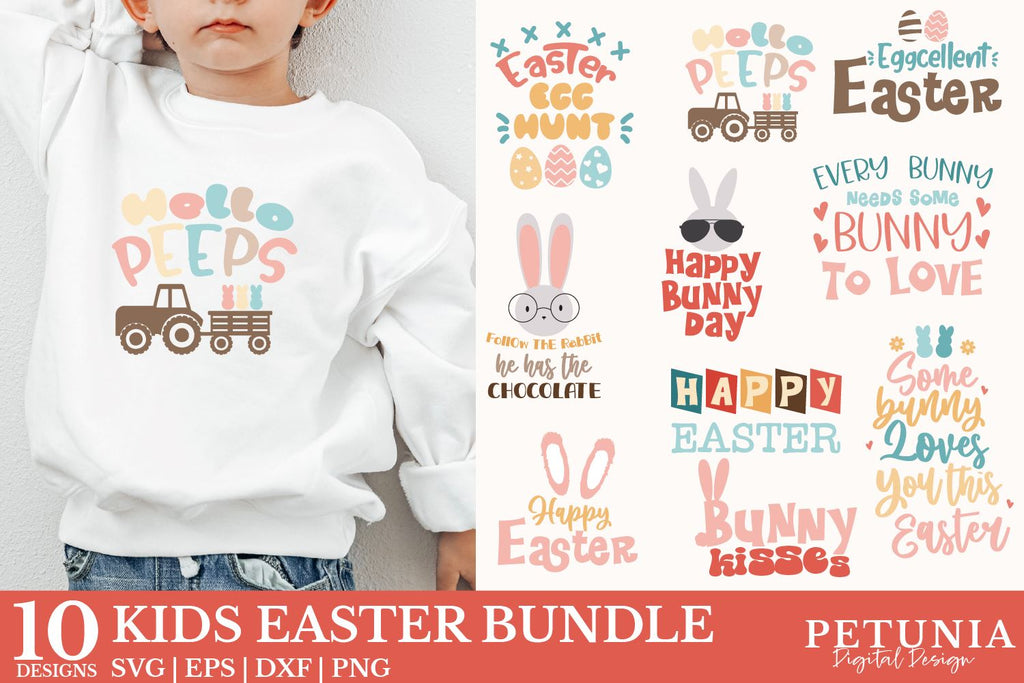 Kids Easter Bundle | Easter SVG Bundle - So Fontsy