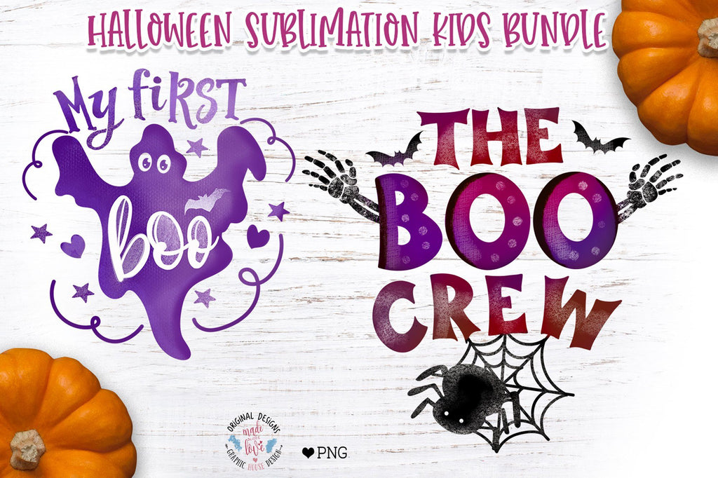 Kids Halloween Sublimation Bundle - So Fontsy