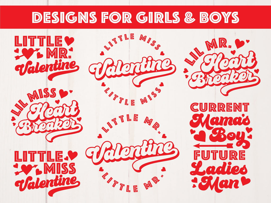 Kids Valentines SVG Bundle - So Fontsy
