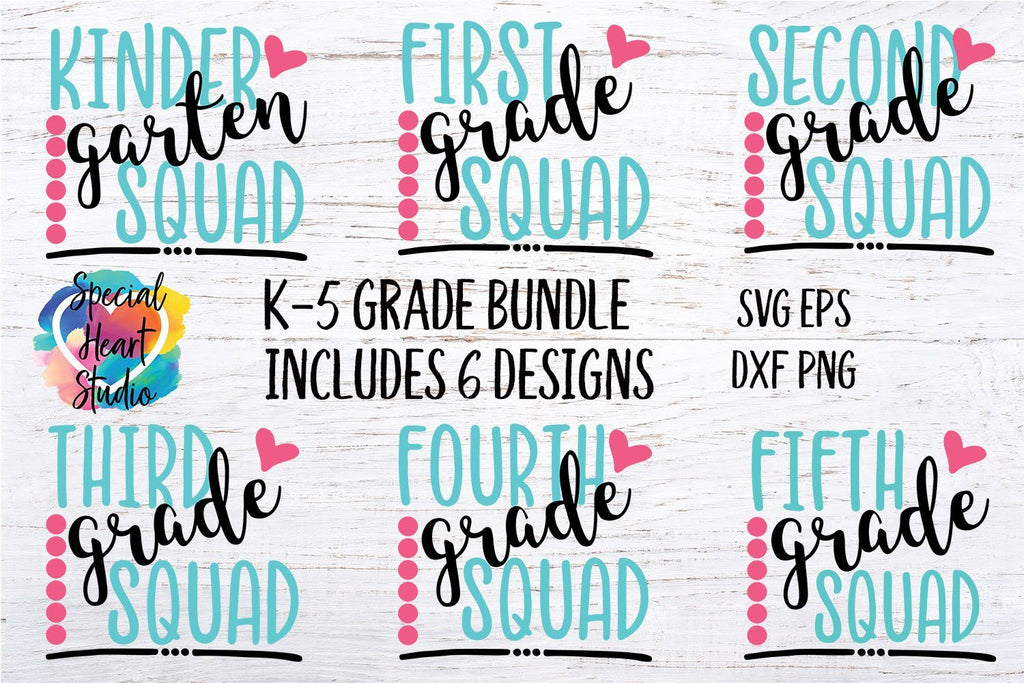 Kinder to Fifth Grade Squad Mini Bundle - So Fontsy
