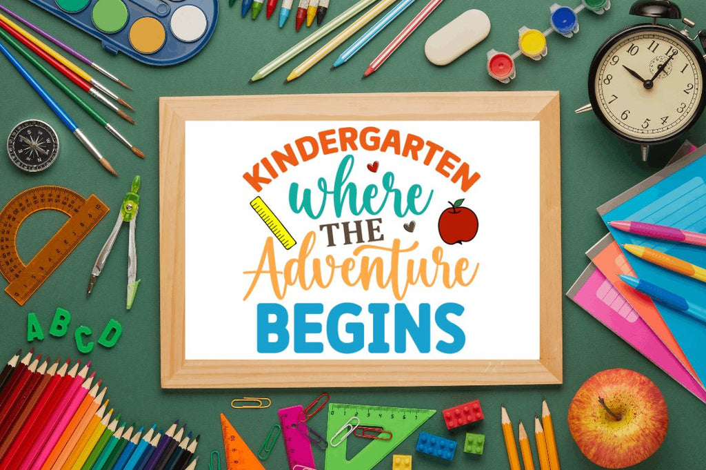 Kindergarten where the adventure begins SVG - So Fontsy