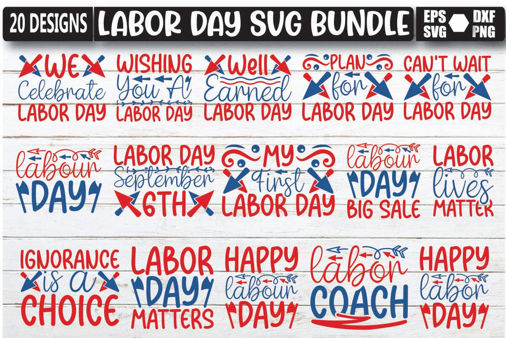 Labor Day Svg Bundle - So Fontsy