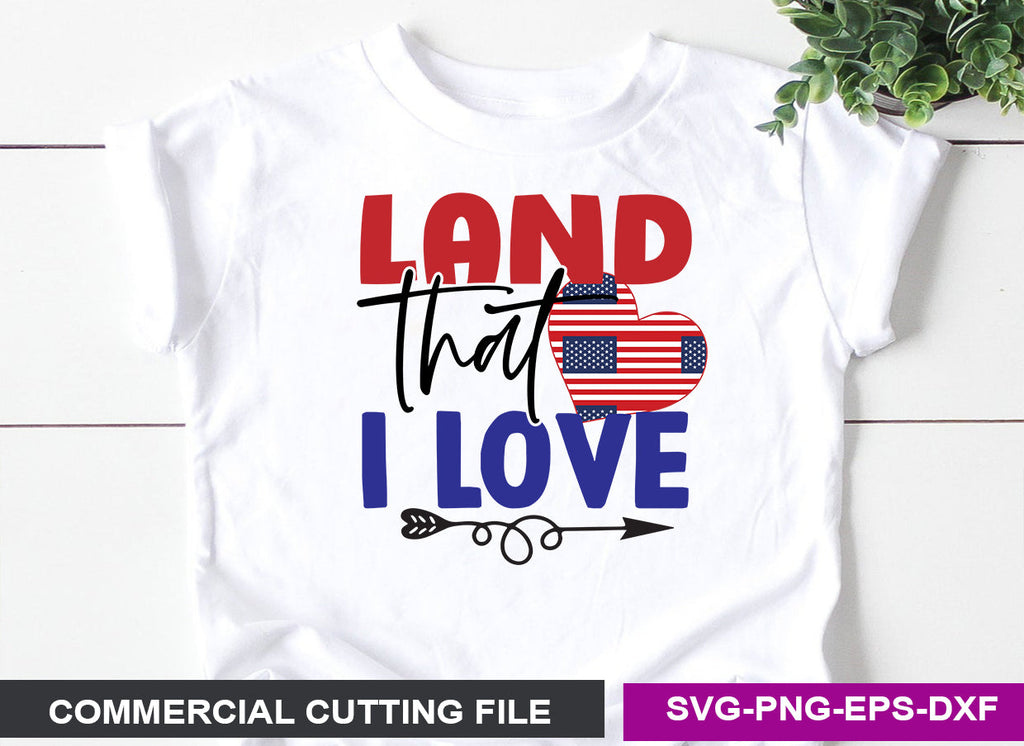 Land that i love SVG - So Fontsy