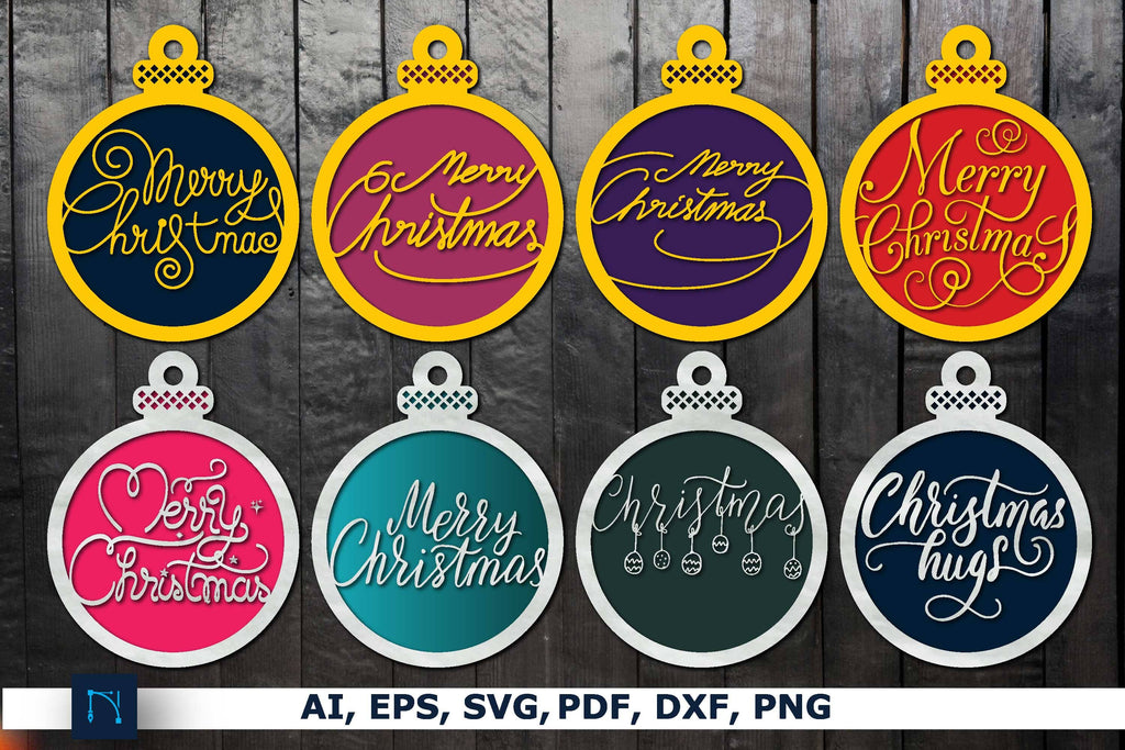 Layer Paper Christmas Balls SVG Bundle - So Fontsy