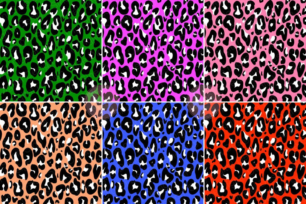 Leopard Cheetah Digital Papers Background Pack - So Fontsy