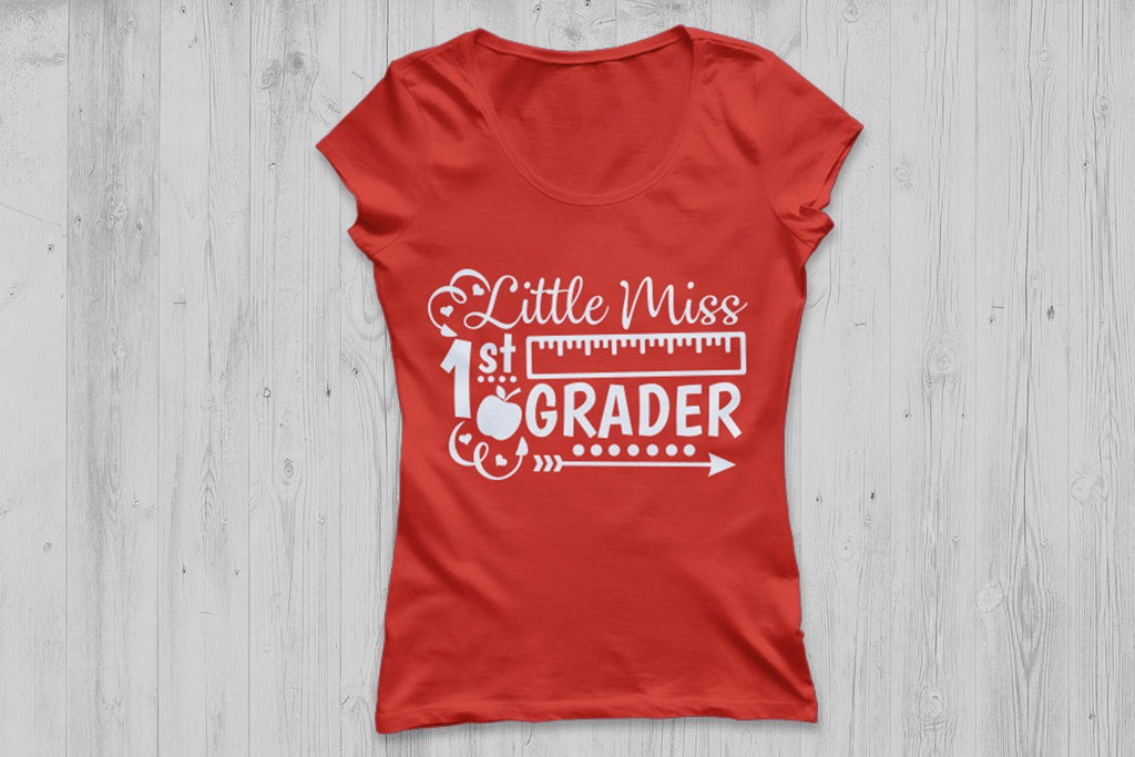 Little Miss 1st Grade| Back To School SVG Cutting Files - So Fontsy