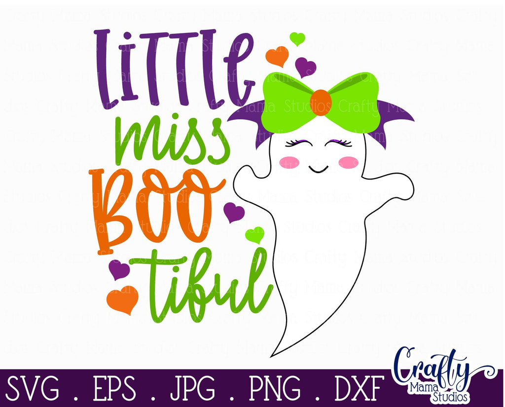 Little Miss Bootiful - Halloween Ghost - So Fontsy