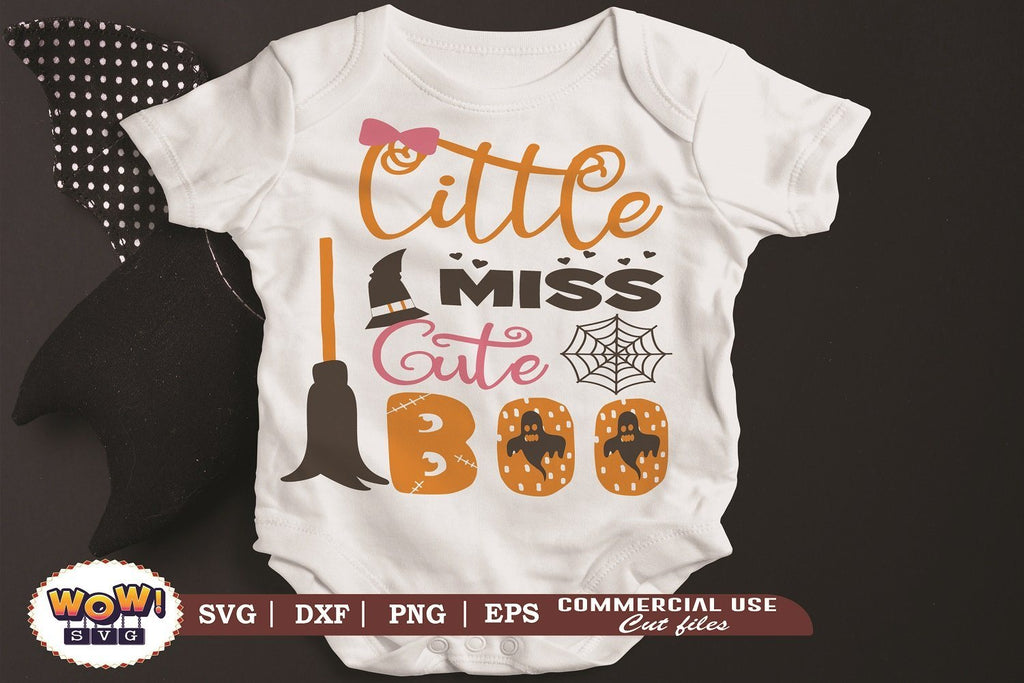 Little miss cute boo svg dxf png, horror svg, Halloween cutting file ...