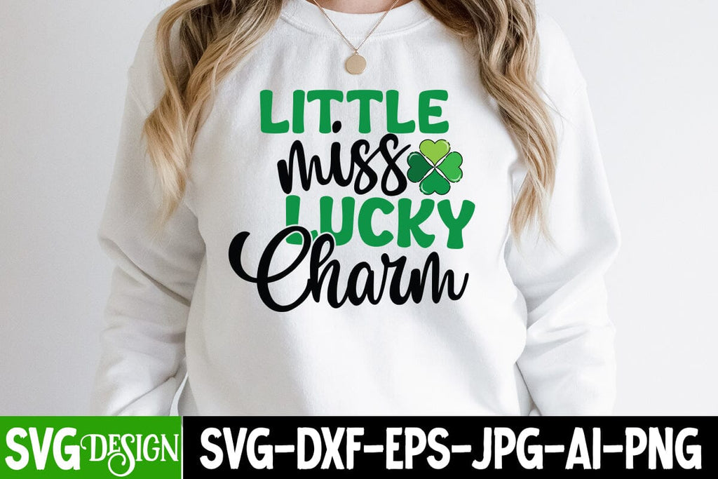 Little Miss Lucky Charm SVG Cut File,Happy St.Patrick's Day SVG Cut ...