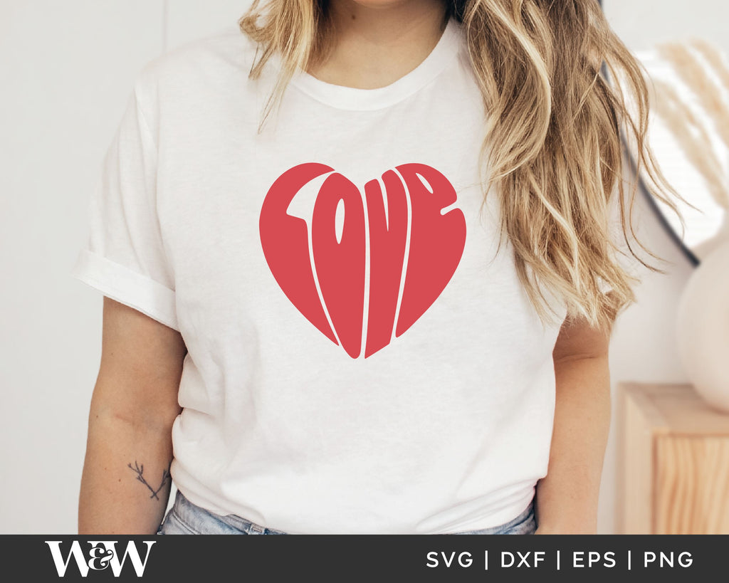 Love Heart SVG | Valentine SVG - So Fontsy