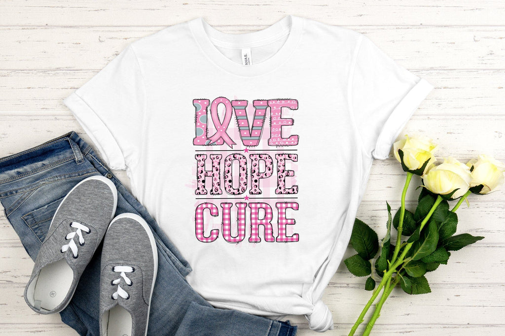 Love Hope Cure | Breast Cancer Sublimation - So Fontsy