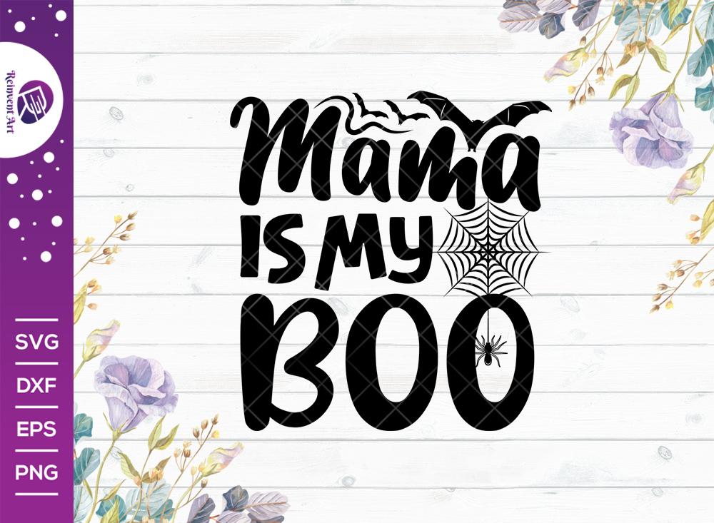 Mama Is My Boo SVG Cut File | Kids Halloween Svg | Cute Girl Svg | Cute ...