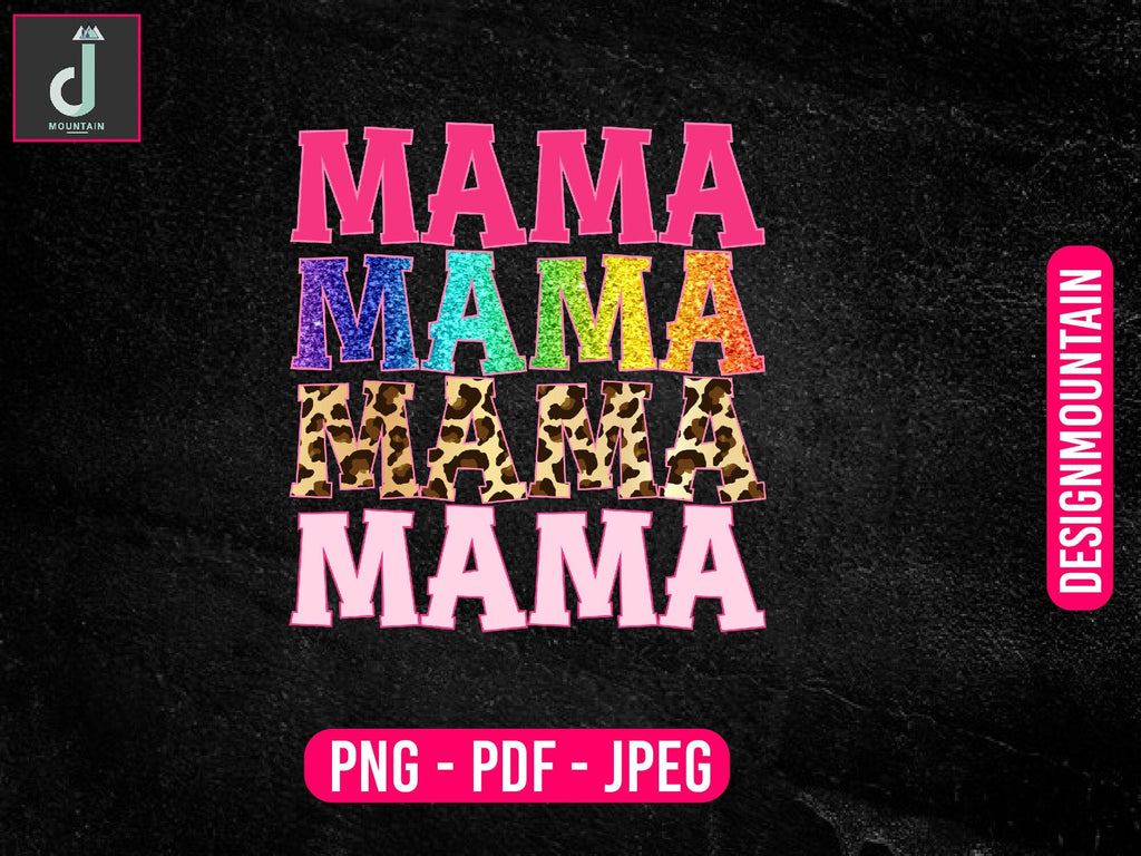 Mama PNG, Sublimation Png, Boho Png, Retro Mama Png, Sublimation Desig - So Fontsy