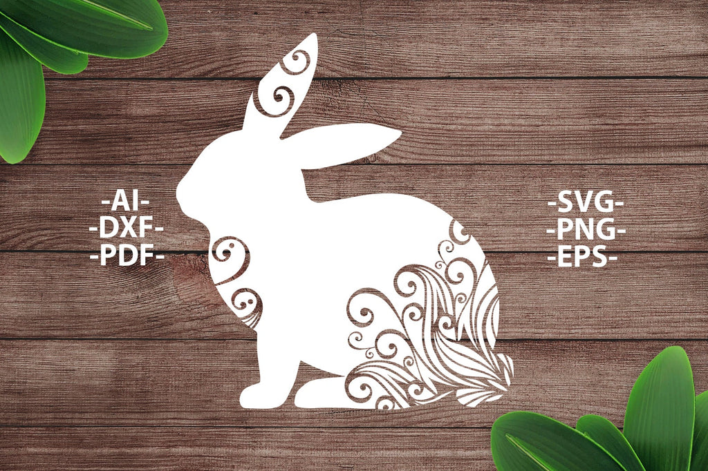 Mandala Svg, Rabbit Svg, Easter Svg, Rabit Mandala svg, Mandala tshirt ...