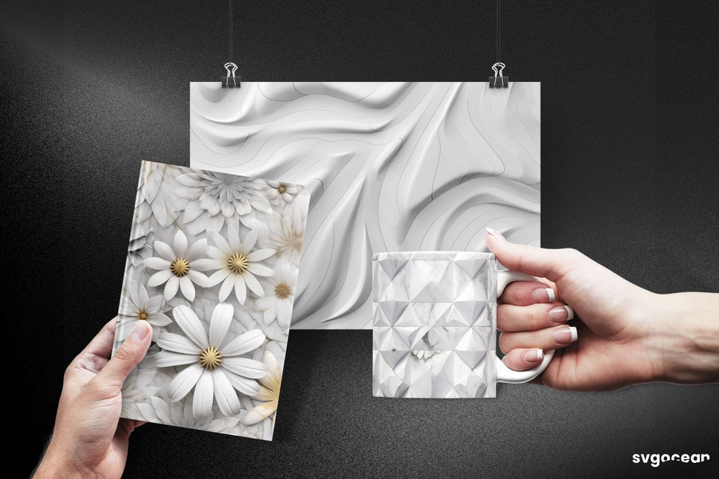 Marble Digital Paper Bundle | Seamless Pattern - So Fontsy