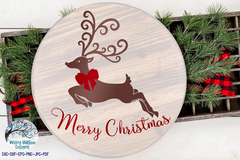 Merry Christmas Reindeer SVG - So Fontsy