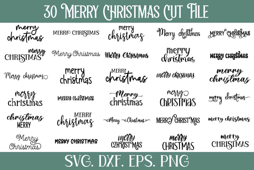 Merry Christmas SVG Bundle - So Fontsy