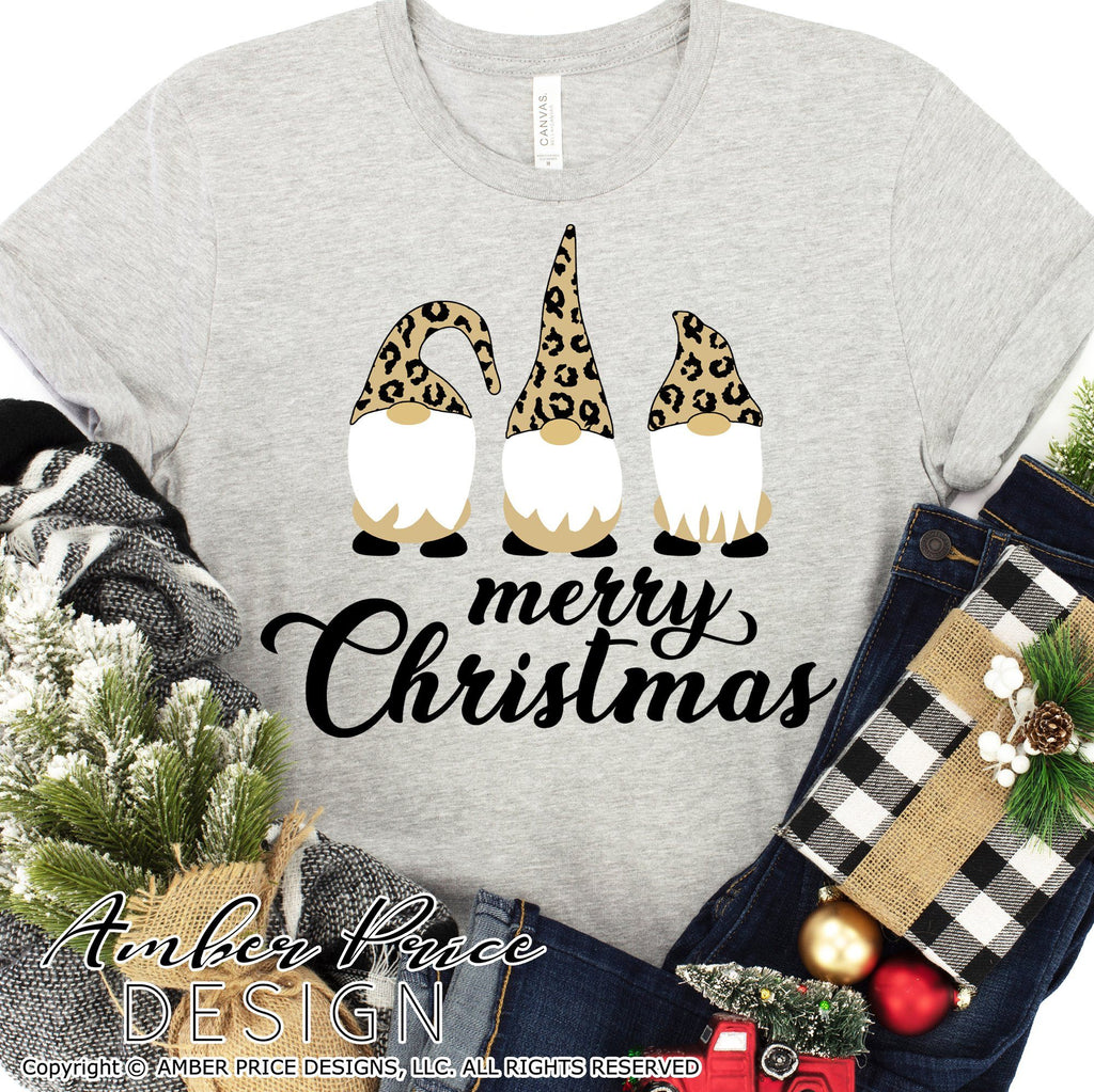 Merry Christmas Gnomes SVG PNG DXF | Festive Holiday SVG cut files - So ...