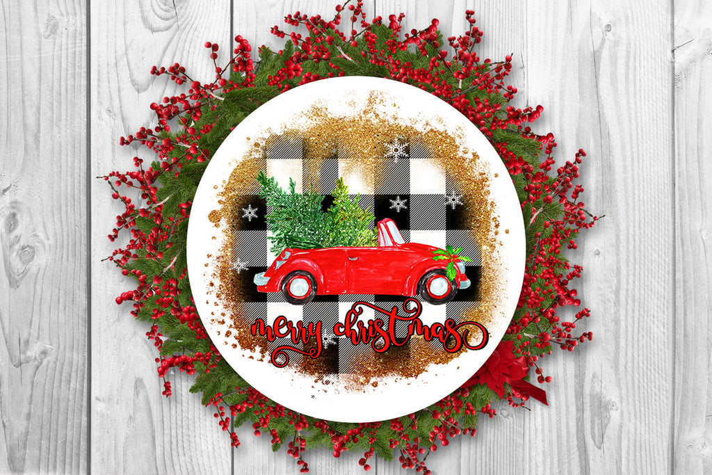 Merry Christmas Truck Sublimation I Holiday Sublimation Idea - So Fontsy
