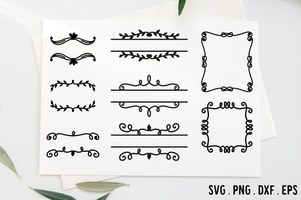 Monogram SVG Cut Files | Doodle Monogram | Doodle Frames - So Fontsy