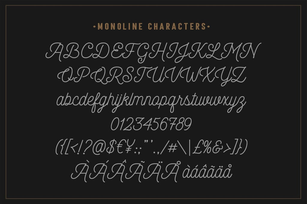 script mono font