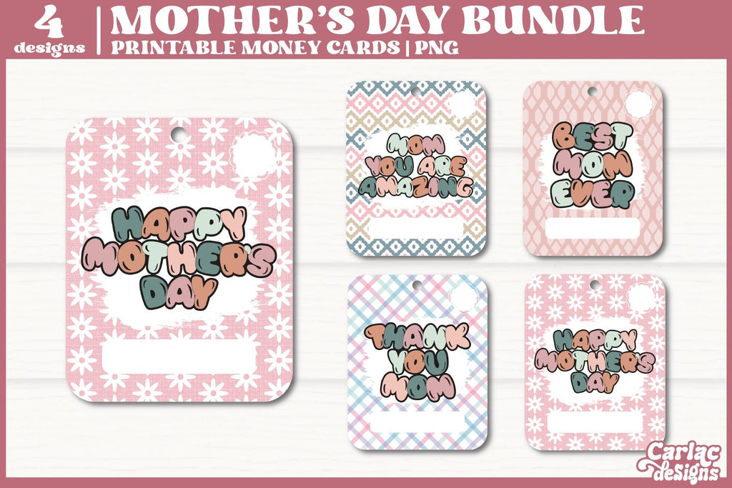 Mother's Day Money Card Bundle | Mother's Day Bundle - So Fontsy