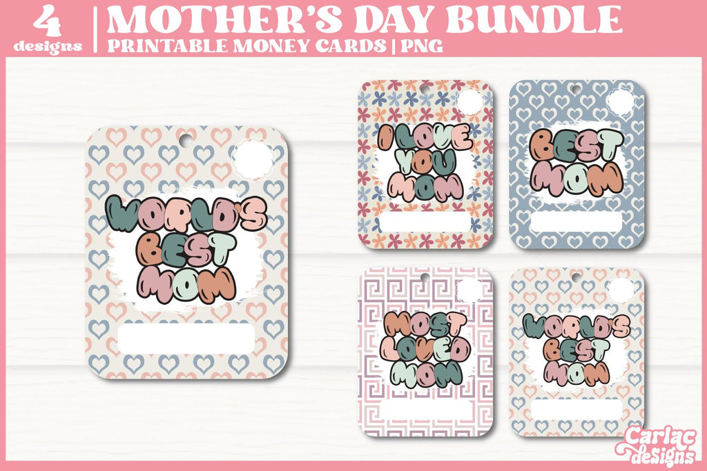 Mother's Day Money Card Bundle | Mother's Day Bundle - So Fontsy