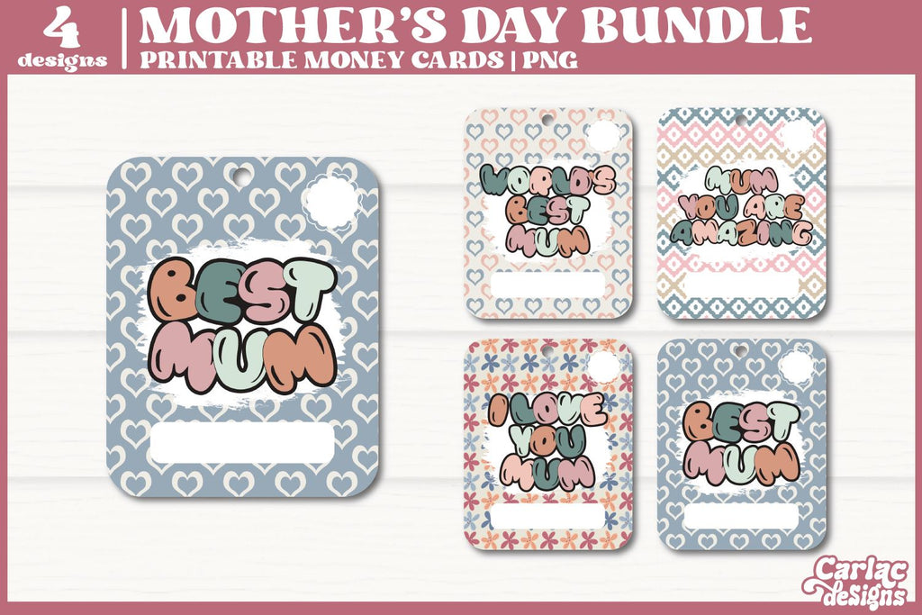 Mother's Day Money Card Bundle | Mother's Day Bundle - So Fontsy