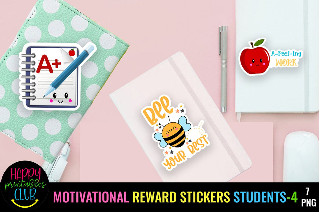 Motivational Reward Stickers for Students 4- Digital Reward Stickers ...