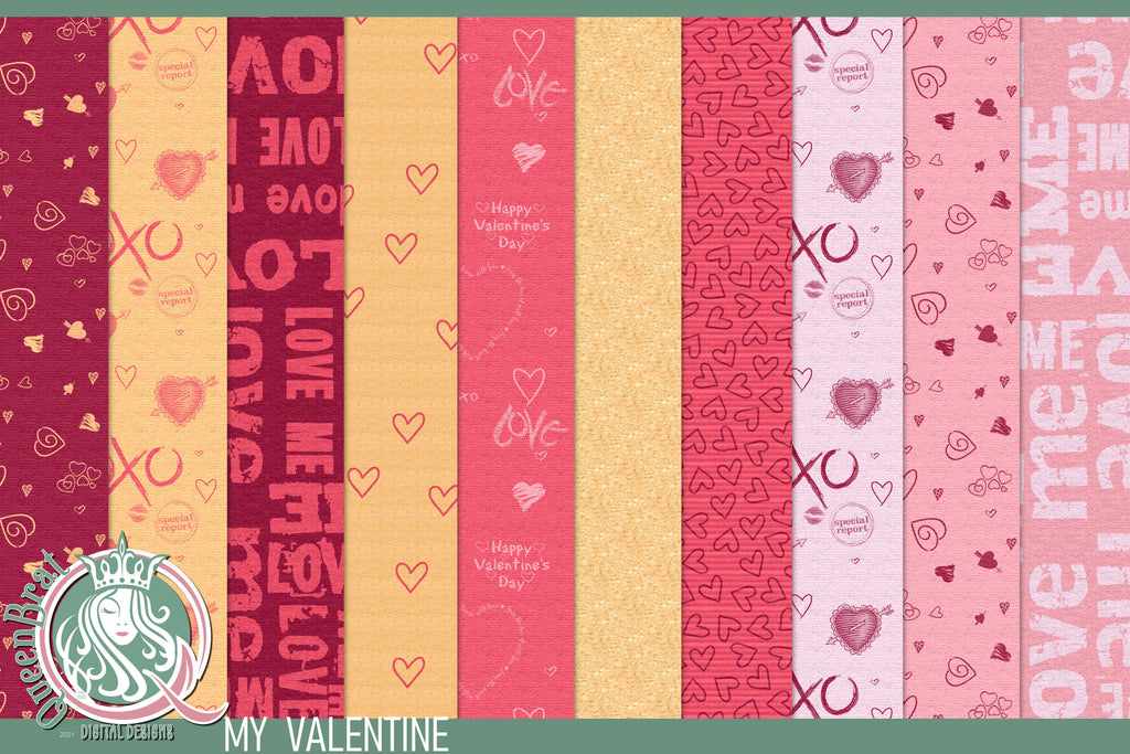 My Valentine Papers - So Fontsy