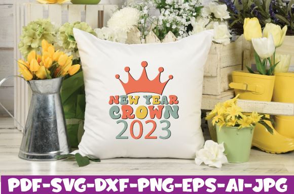 new year crown 2023 - So Fontsy