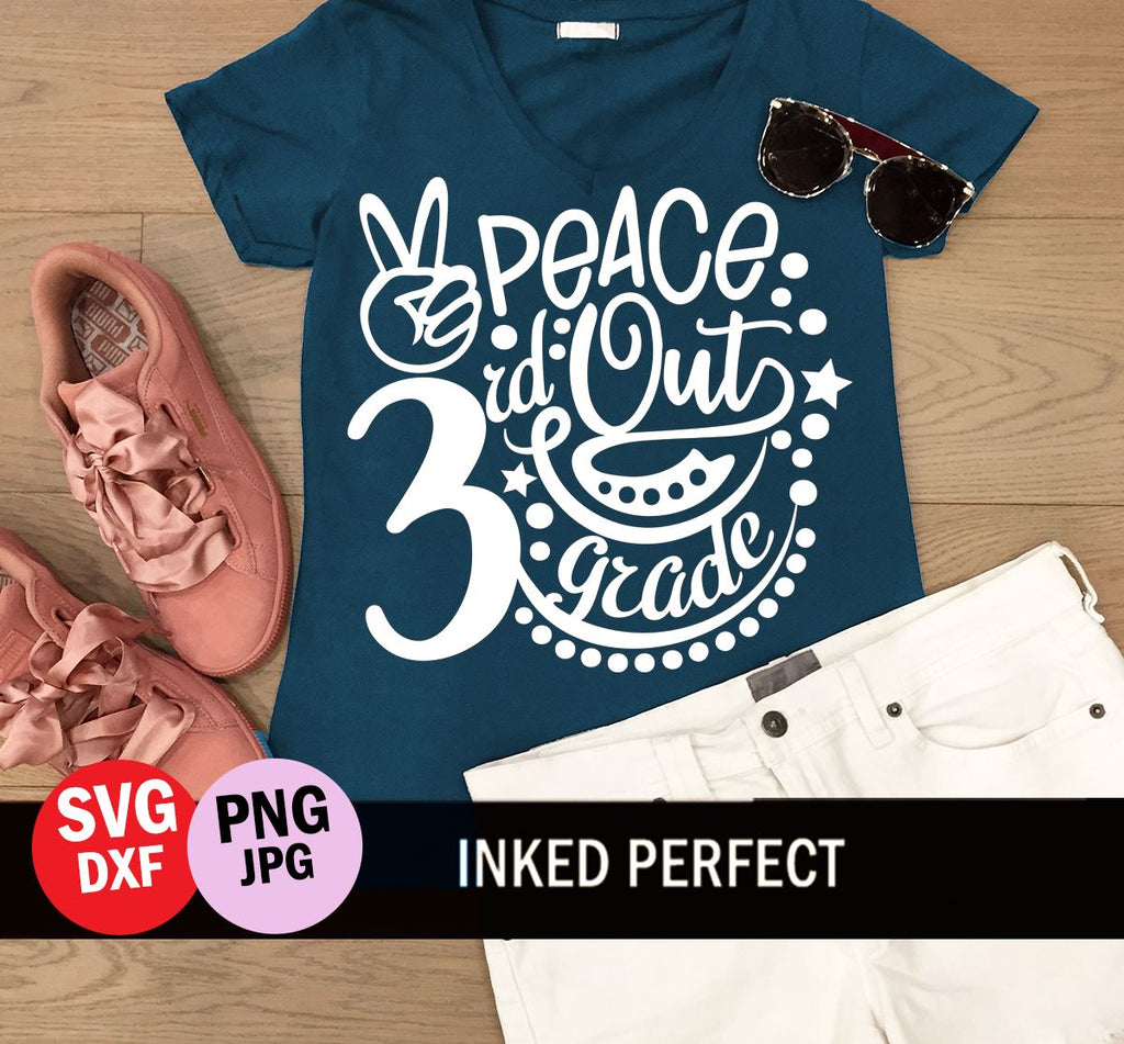 Peace Out Third Grade - So Fontsy