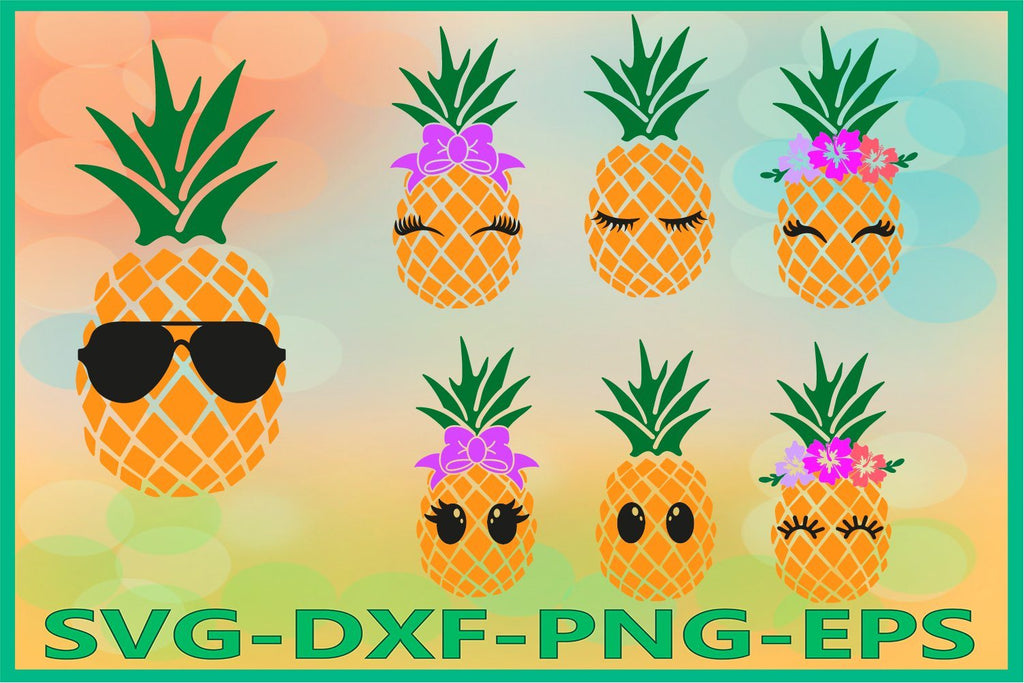 Pineapple Face Svg - So Fontsy