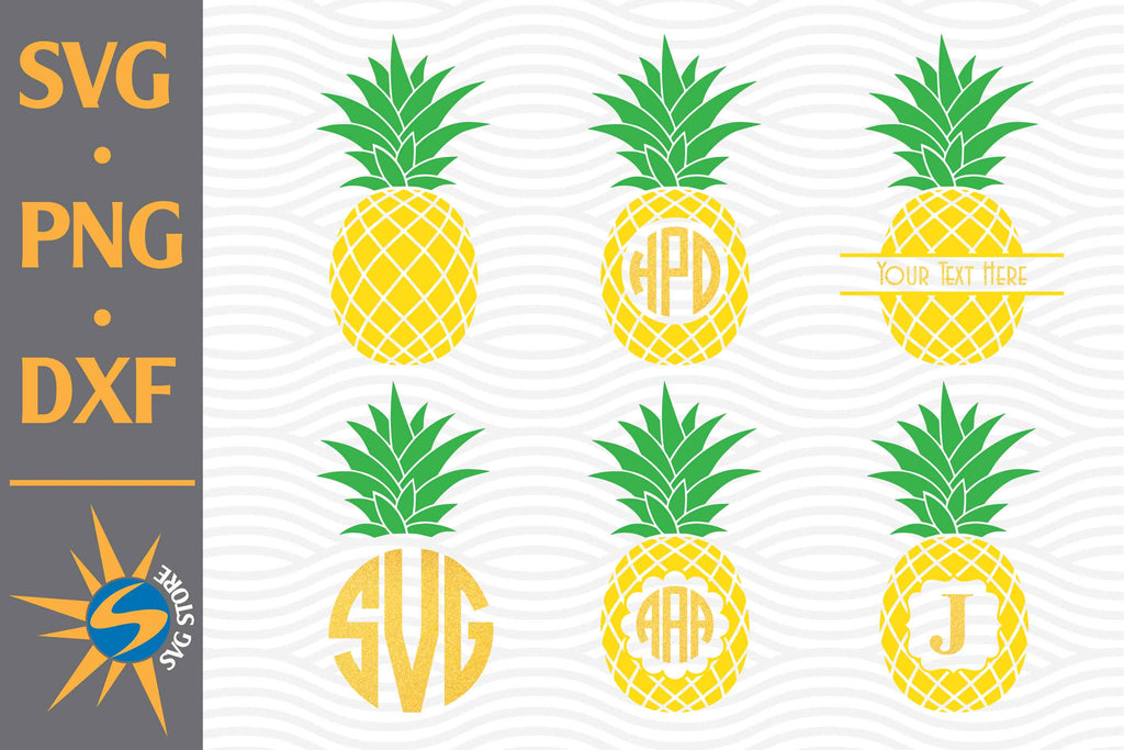 Pineapple Monogram - So Fontsy