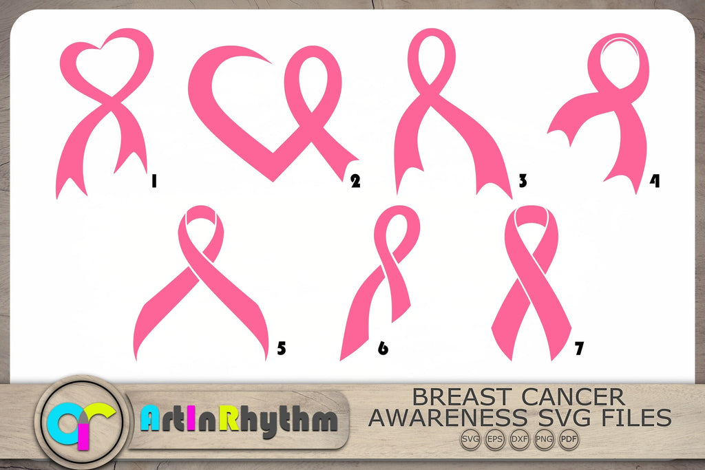 Pink Ribbon Svg Bundle, Breast Cancer Awareness Svg, Ribbon Svg - So Fontsy