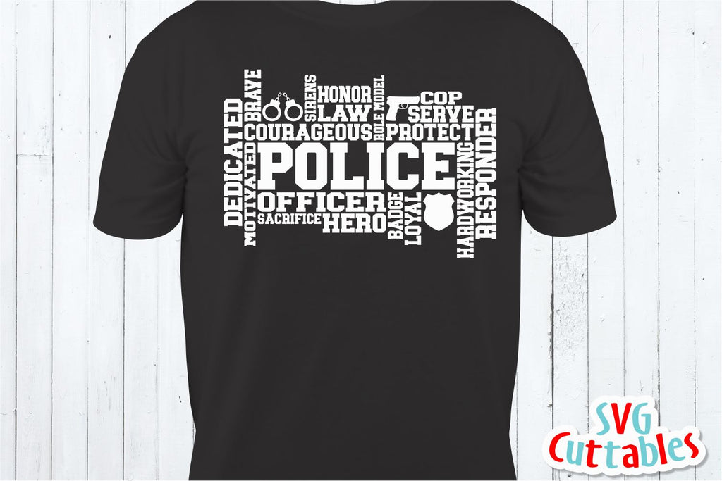 Police Word Art - So Fontsy