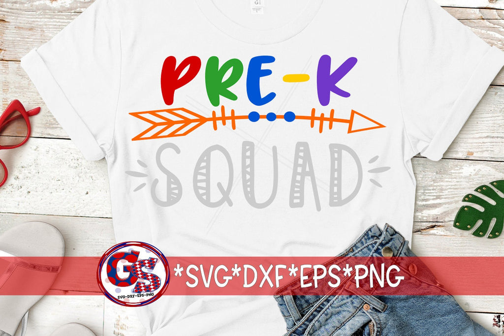 Pre K Squad SVG DXF EPS PNG - So Fontsy