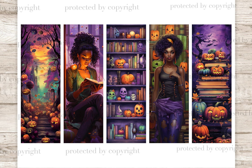 Printable Halloween Bookmarks | Booklover Bookmarks - So Fontsy