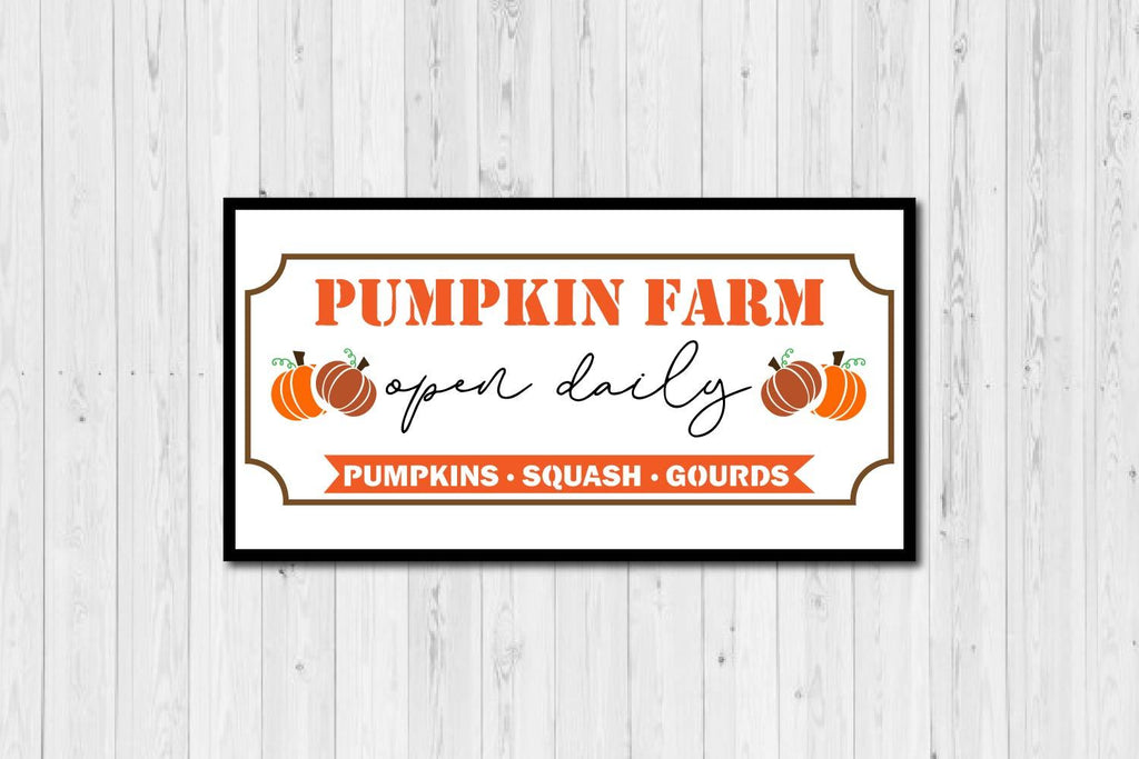 Pumpkin patch open daily svg, fall vertical porch sign svg - So Fontsy